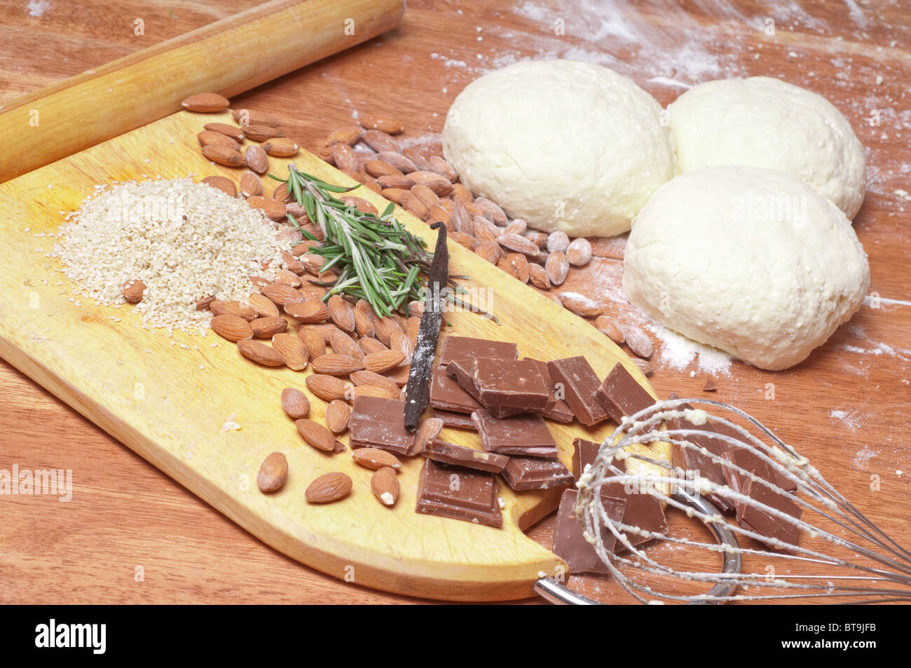 Freshly prepared bread dough Stock Photo - Alamy