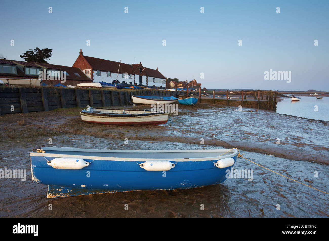 Burnham Overy Staithe on the North Norfolk Coast Stock Photo - Alamy
