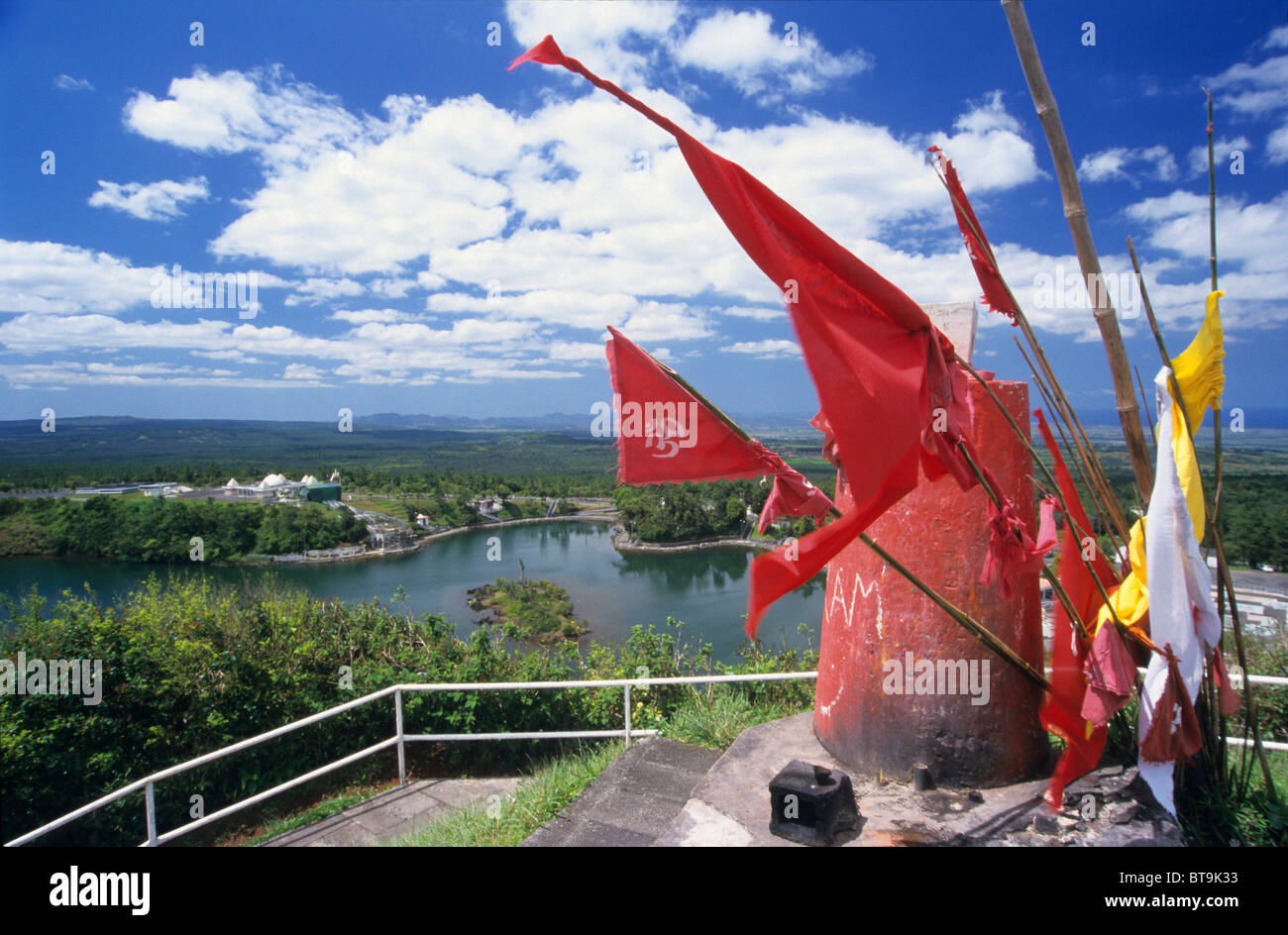 Prayer and offering site at hilltop, holy pilgrimage site of Crater ...