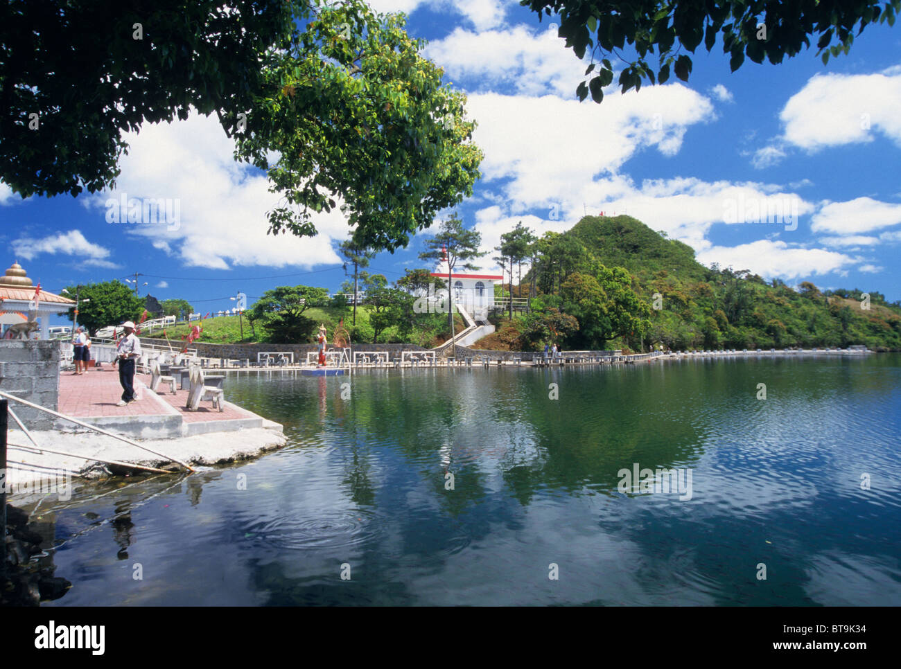 Holy hindu pilgrimage site of Crater Lake at Grand Bassin, Mauritius ...