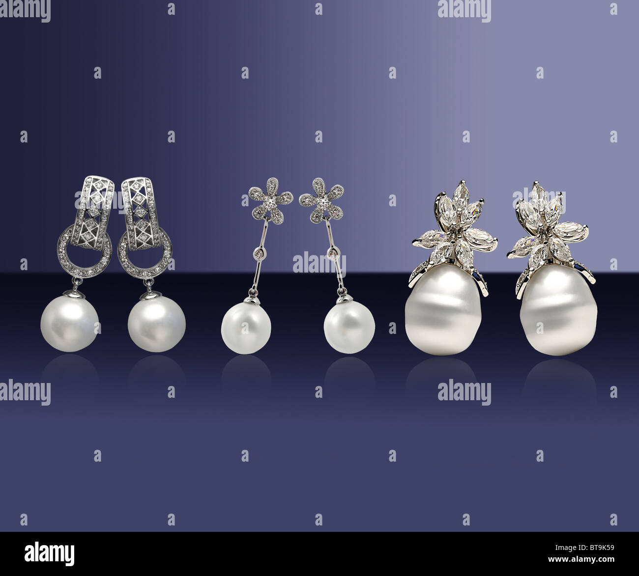 A collection of earrings Stock Photo - Alamy
