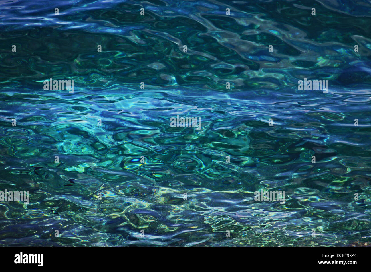 Mediterranean blue, the color of the sea waters Stock Photo - Alamy