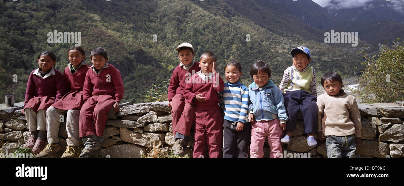 School children in Nepal Stock Photo - Alamy