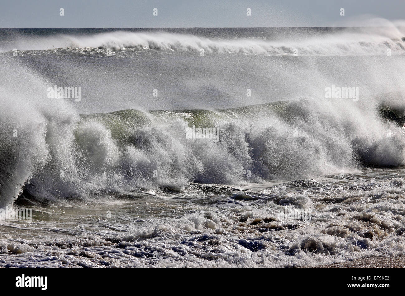 Crashing wave Long Island NY Stock Photo - Alamy