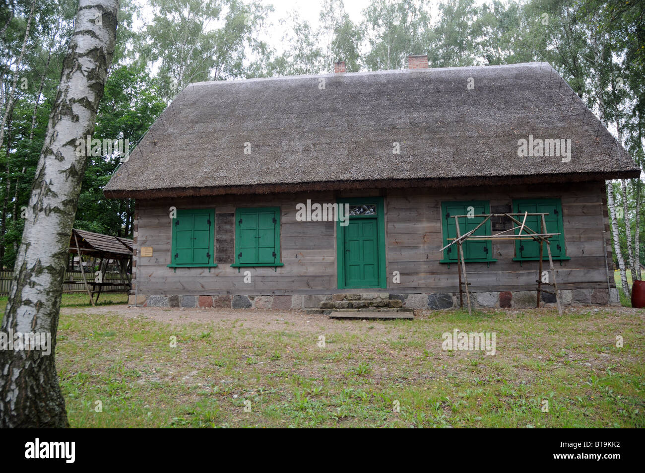 Original 19th century village school from Masuria region, Folk ...