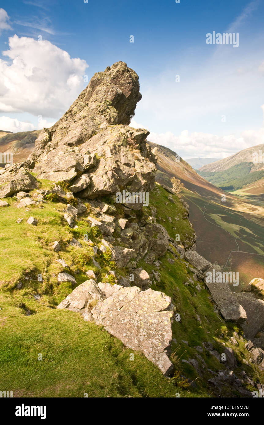 Helm Crag above grasmere Stock Photo - Alamy