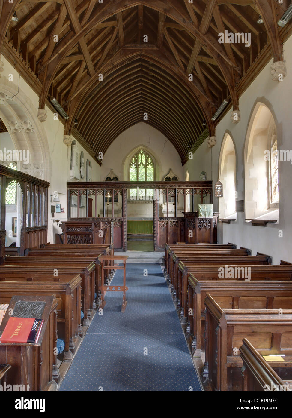 Charlton, St Peter, Church Interior, Wiltshire Stock Photo - Alamy