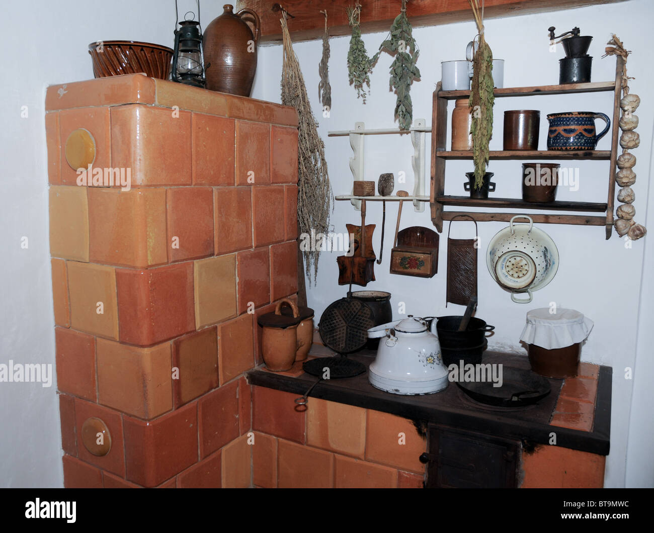 Interior traditional rustic polish kitchen hi-res stock photography and ...