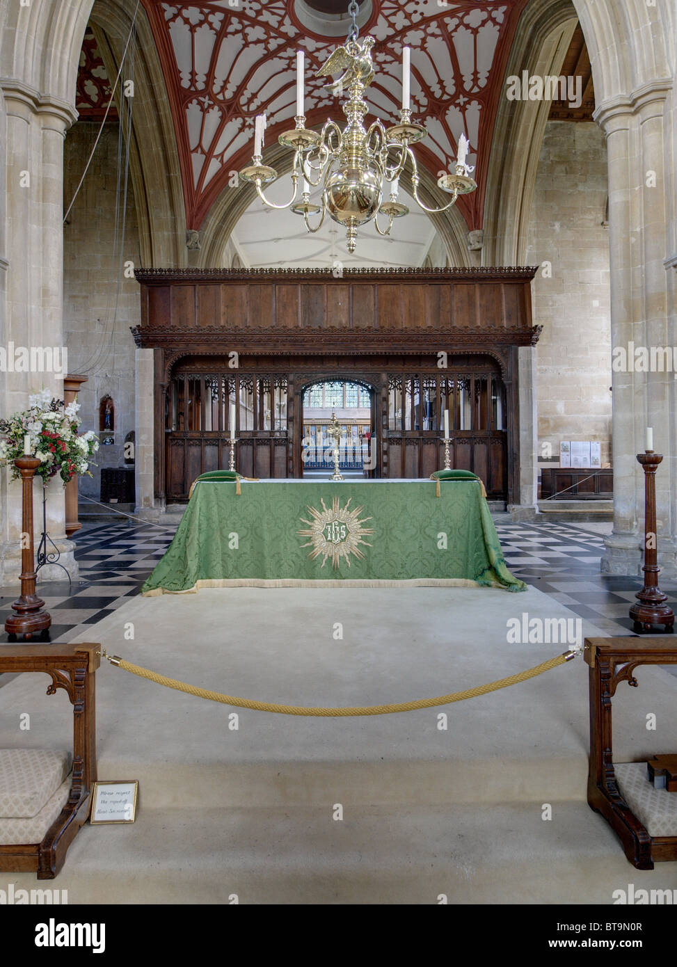 Edington, Wiltshire, Interior of Priory Church of St Mary, St Katherine ...