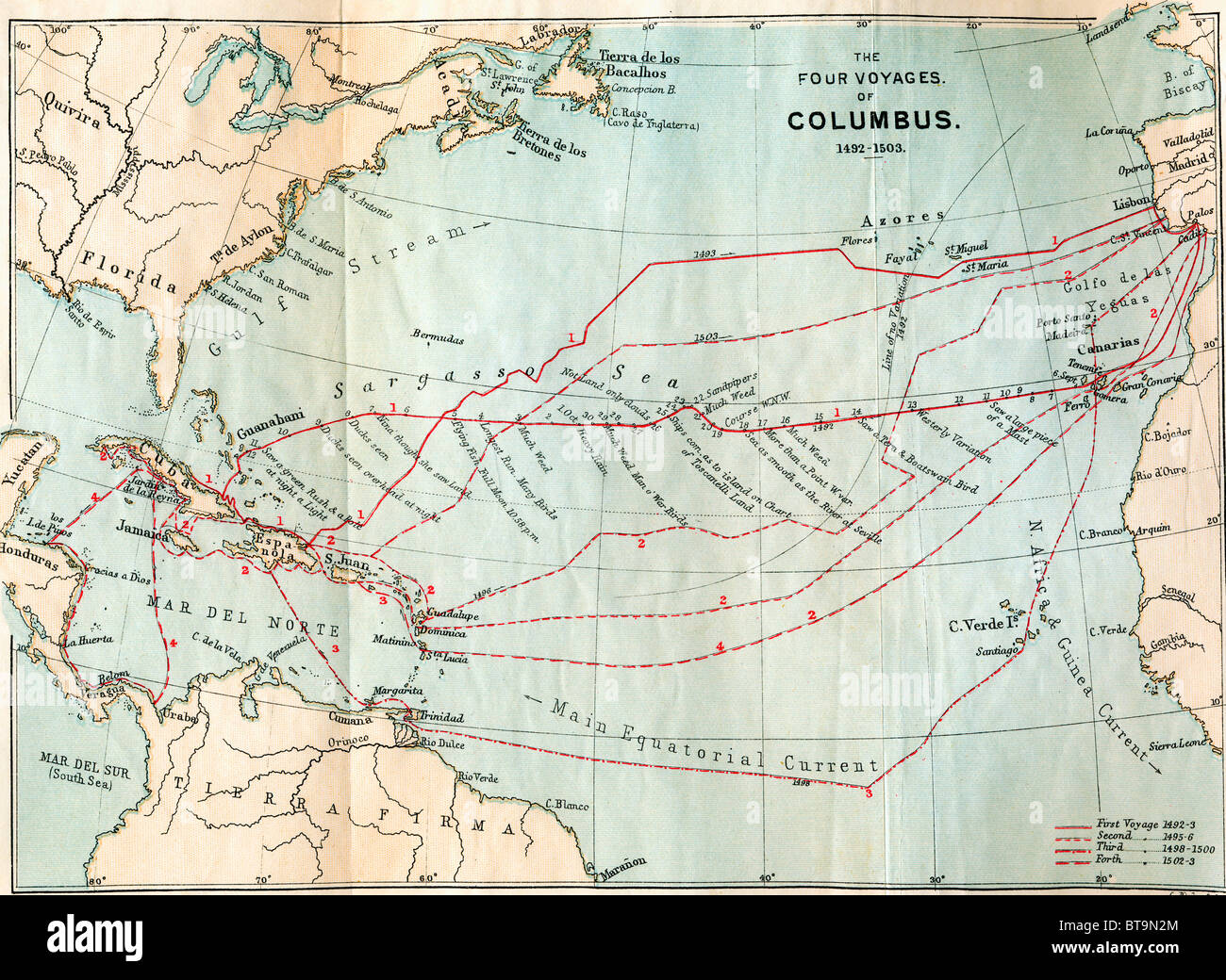 Christopher Columbus Fourth Voyage Map Christopher Columbus Fourth Voyage Map