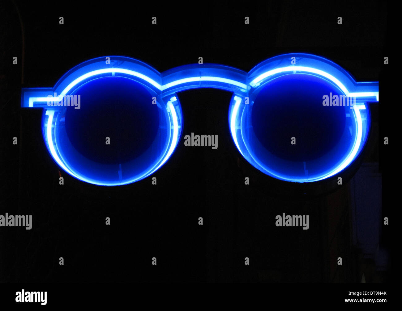 Neon Sign Glasses High Resolution Stock Photography and Images - Alamy