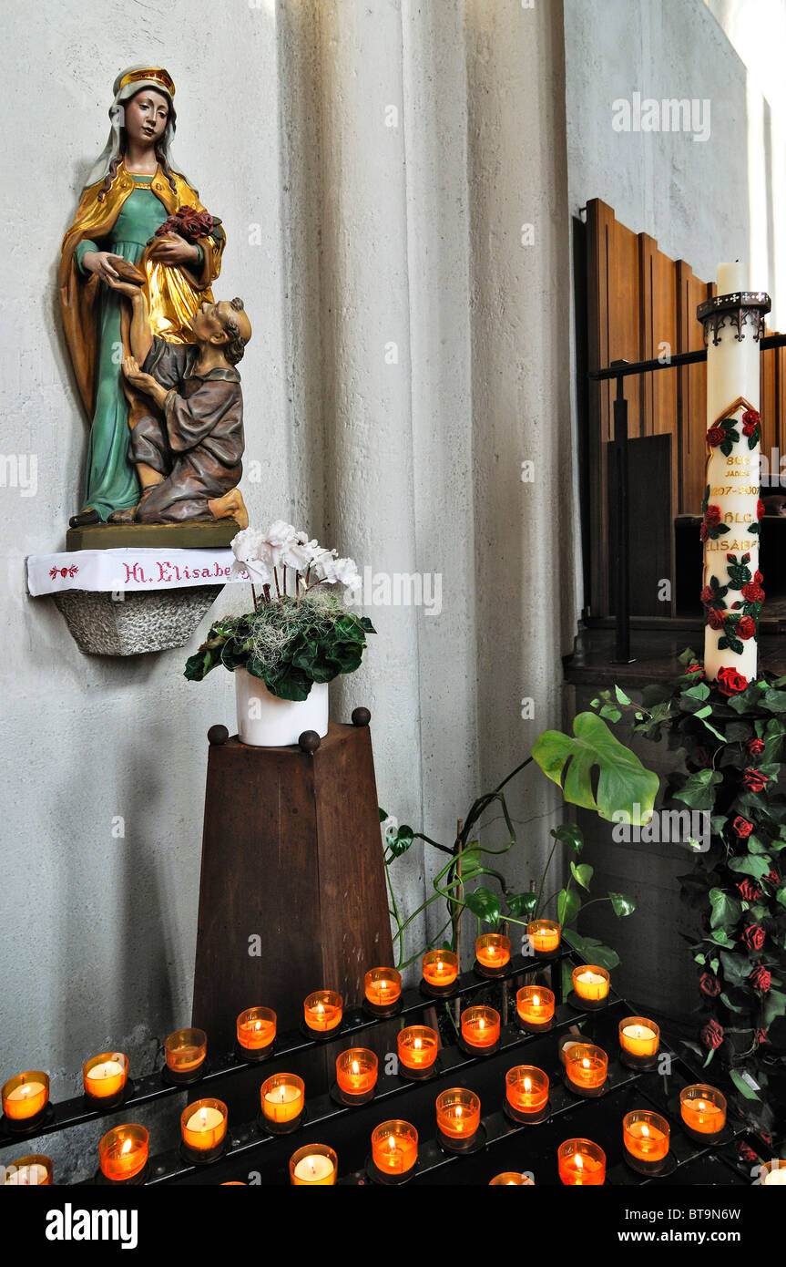 St. Elizabeth, Mariahilf Church, Au district, Munich, Bavaria, Germany ...