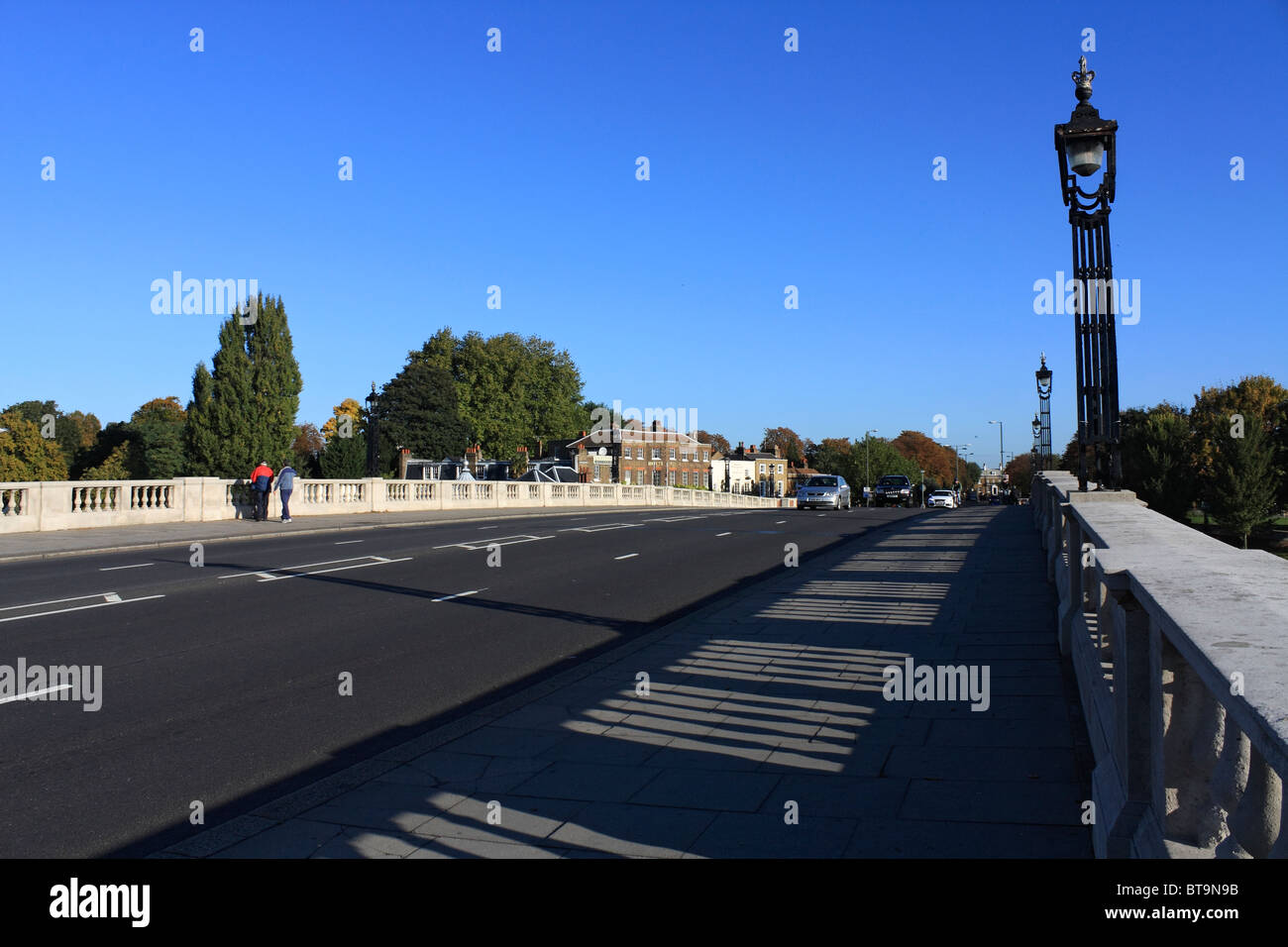 Hampton Court Bridge over the River Thames at Molesey, designed by W. P ...