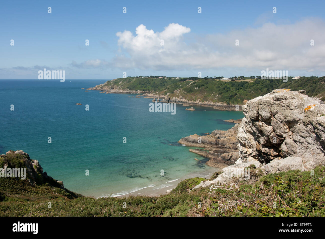 Marble Bay Guernsey Stock Photo - Alamy