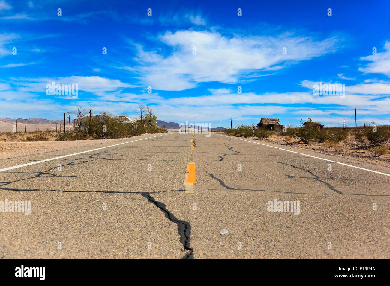 The historic Route 66, Ludlow, California, USA, North America Stock ...