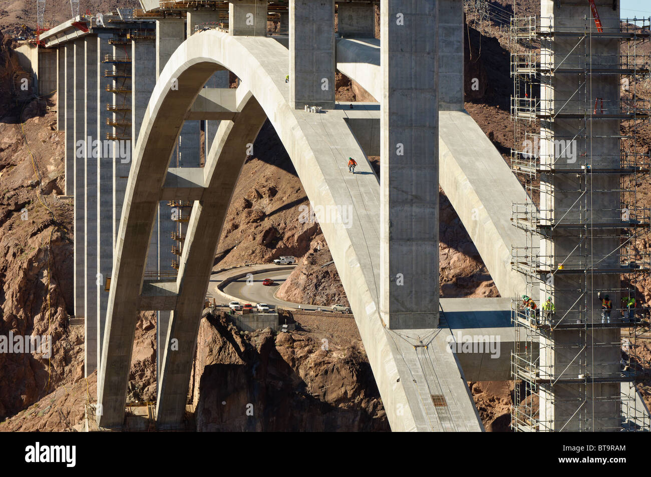 Hoover Dam Construction Concrete