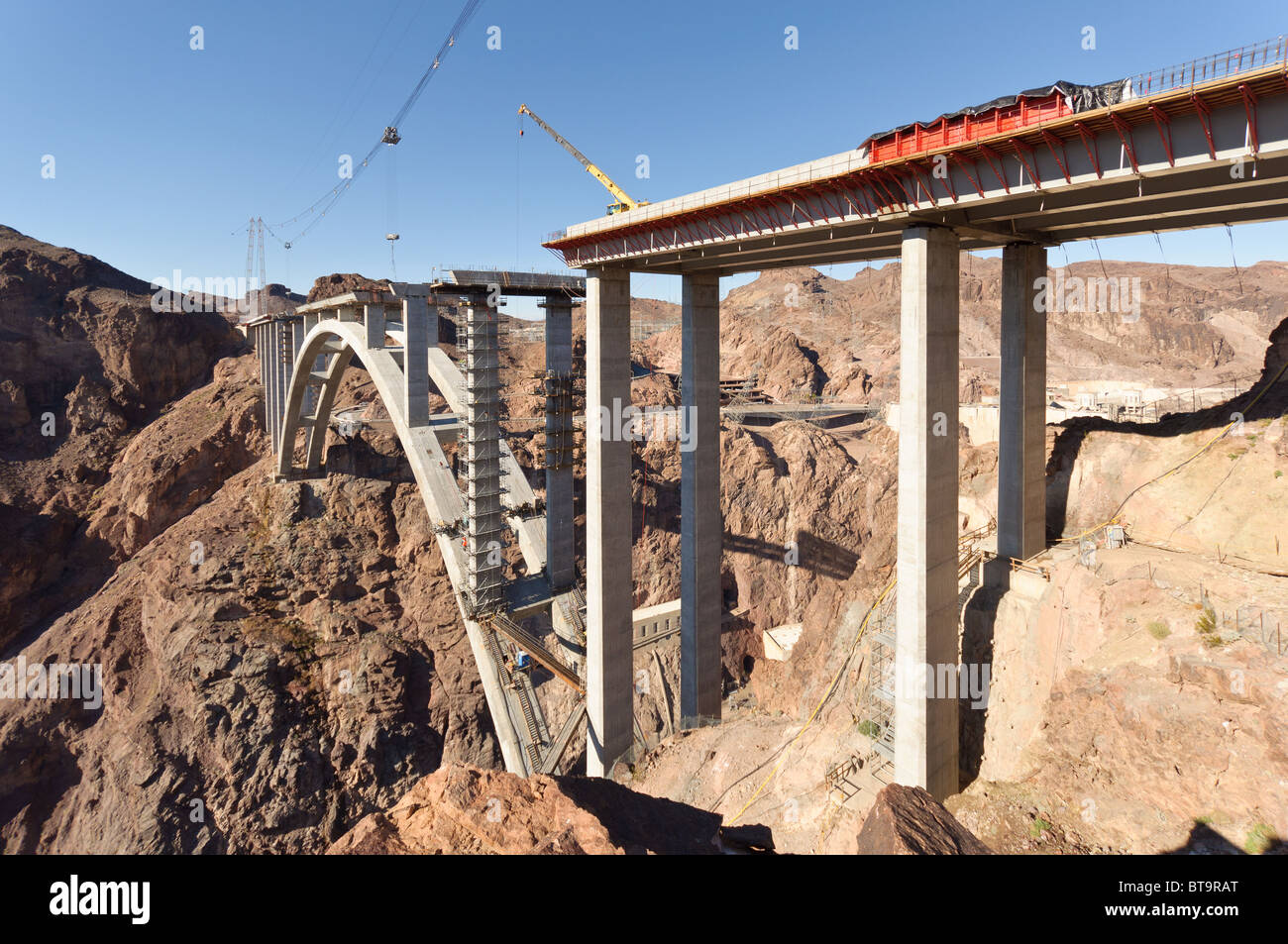 Hoover Dam Bridge It's Dam High Up Here: Construction Of 1,900ft Long