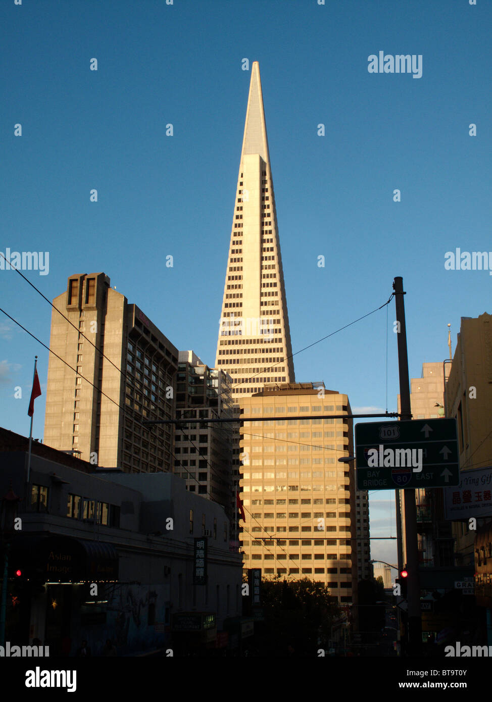 The Transamerica Pyramid building in San Francisco in California ...