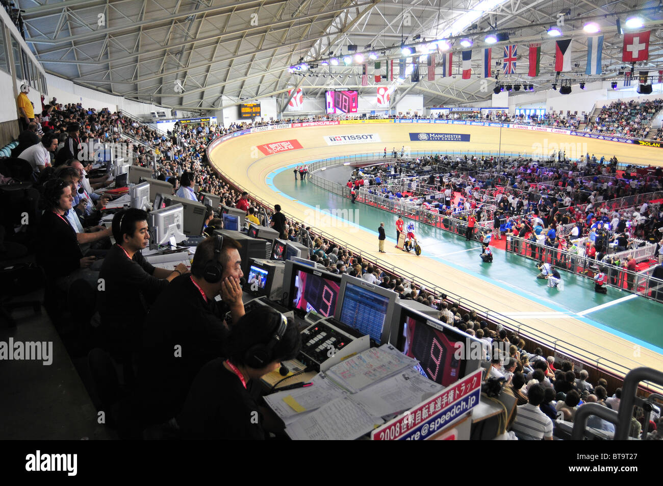 Manchester Velodrome The National Cycling Centre Stock Photo - Alamy