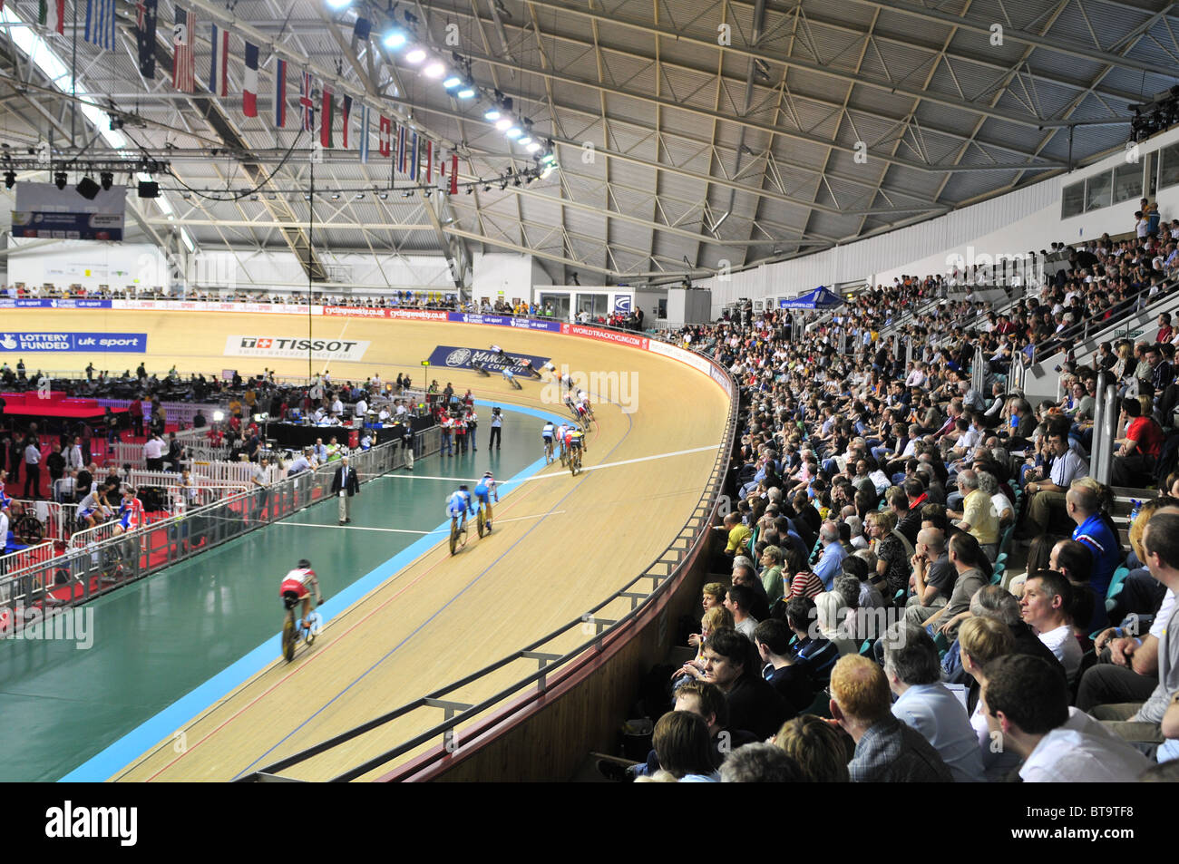 Manchester Velodrome The National Cycling Centre Stock Photo - Alamy