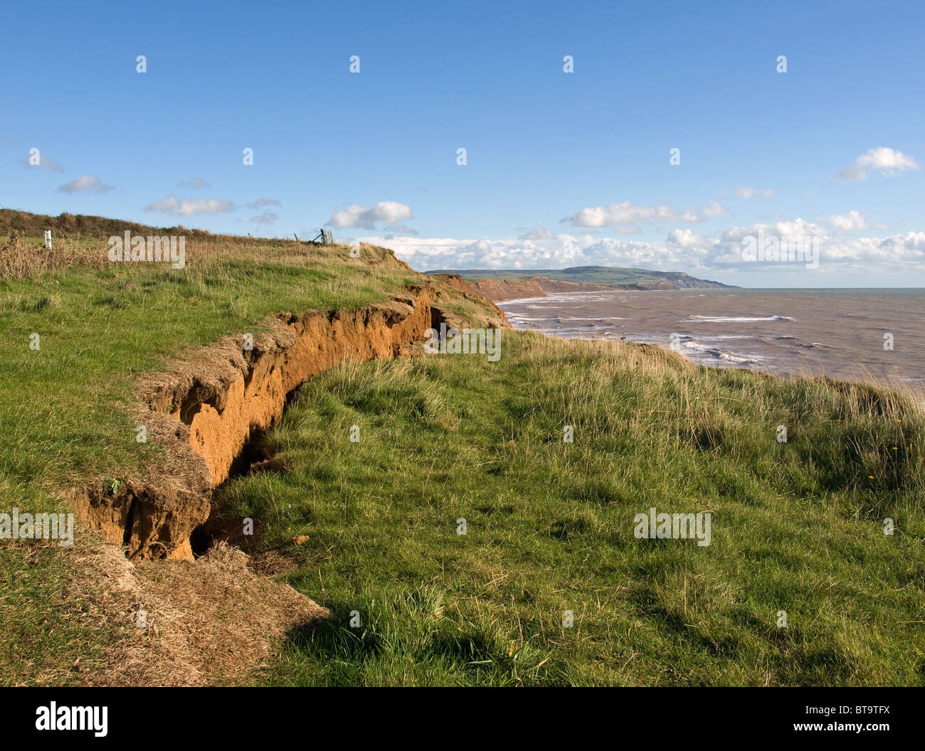 Landslip on the South coast of the Isle of Wight England UK Stock Photo ...