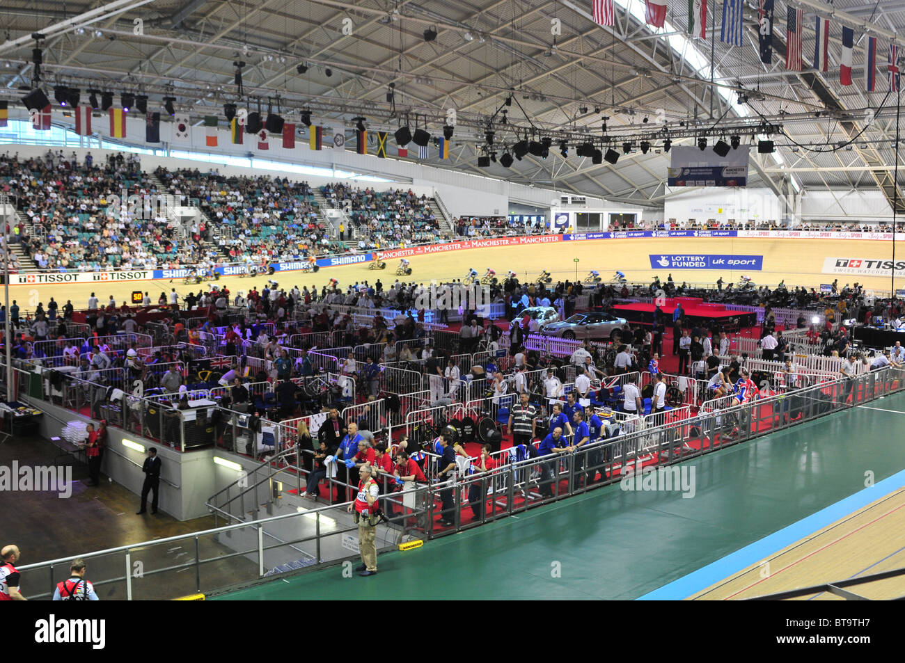 Manchester Velodrome The National Cycling Centre Stock Photo - Alamy