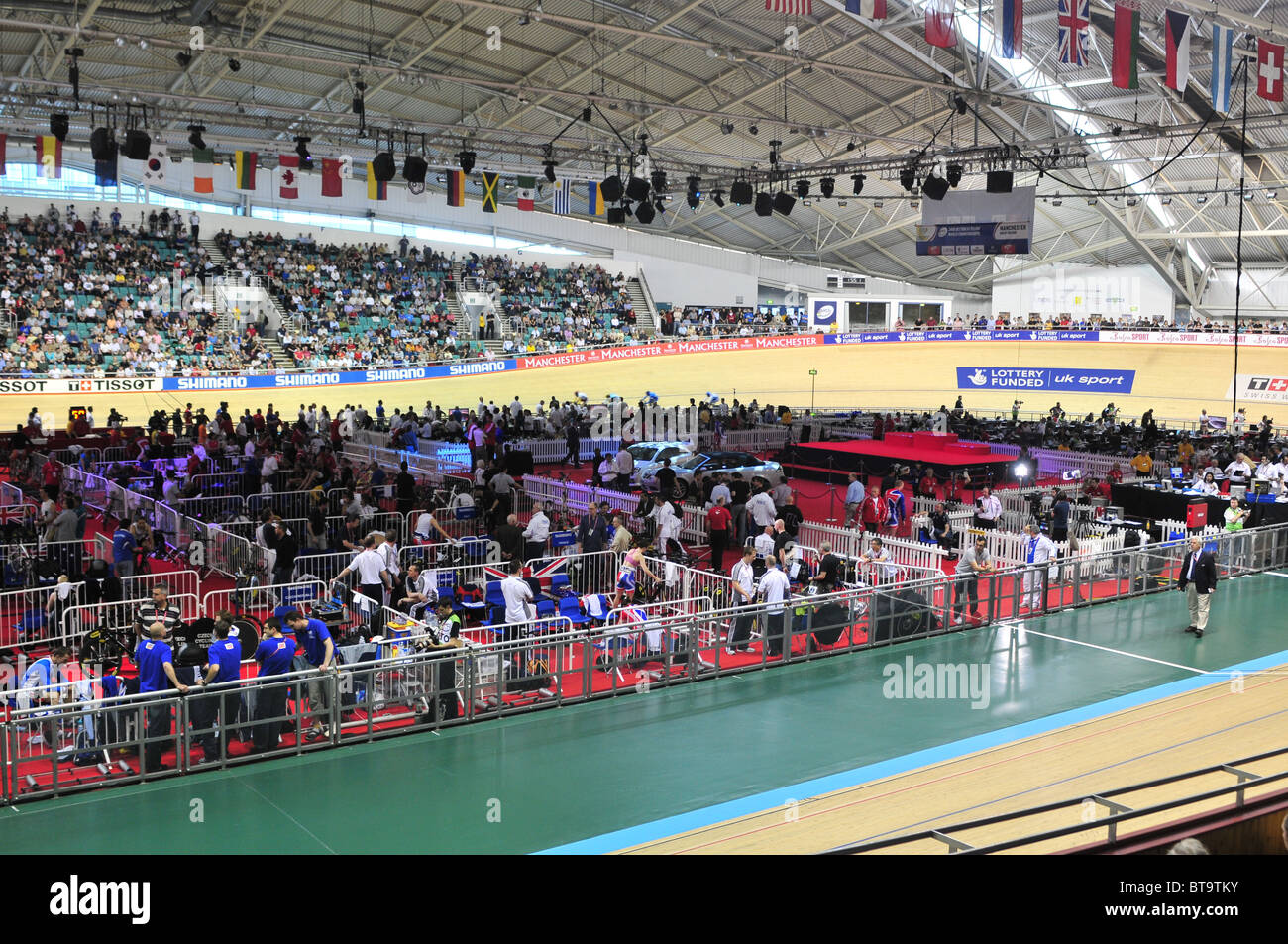 Manchester Velodrome The National Cycling Centre Stock Photo - Alamy