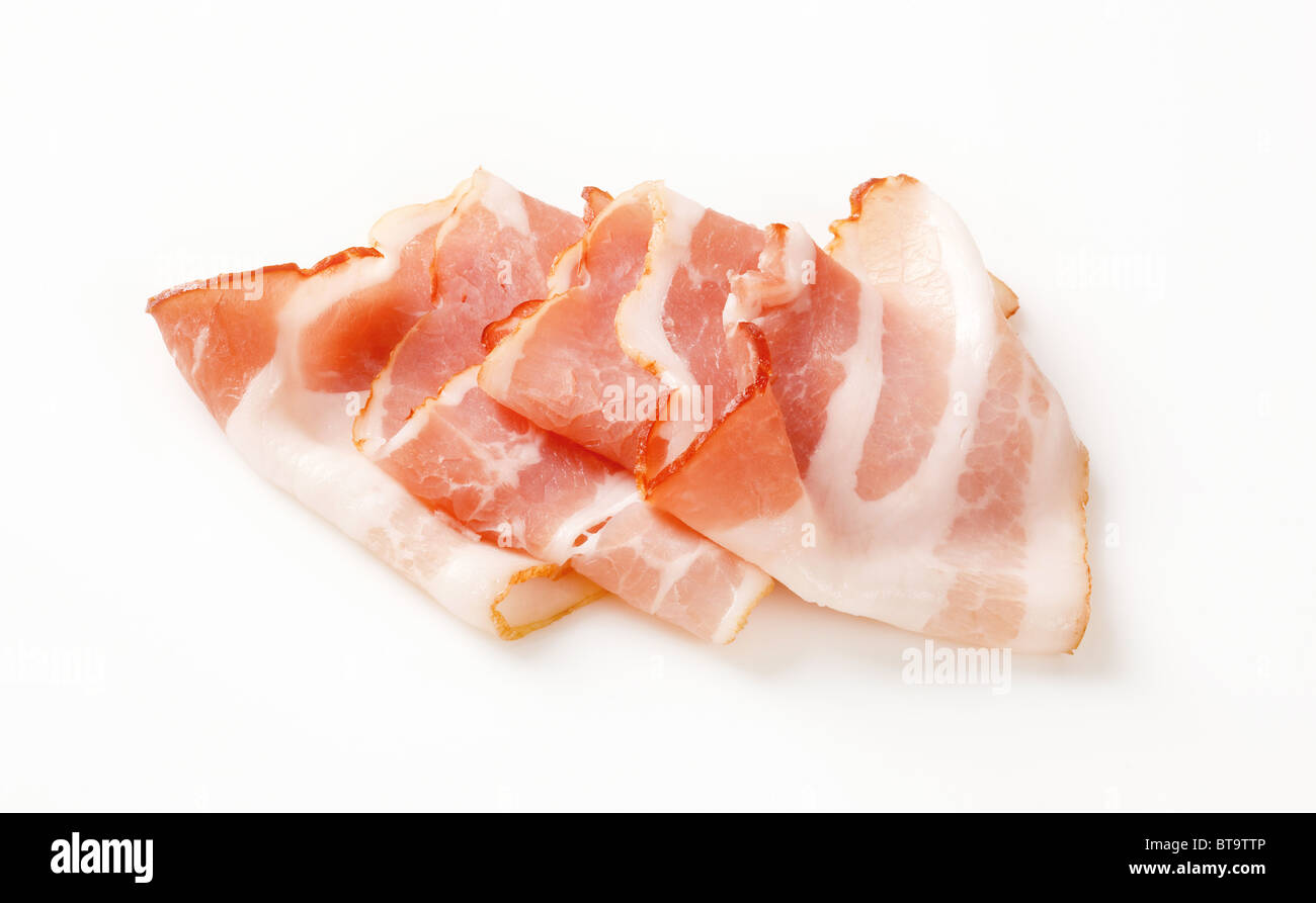 Thin slices of Parma ham Stock Photo - Alamy