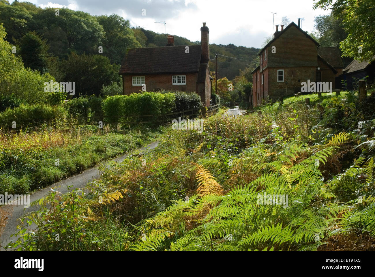 Friday Street. Leith Hill Surrey UK .The Hamlet of Friday Street, on ...