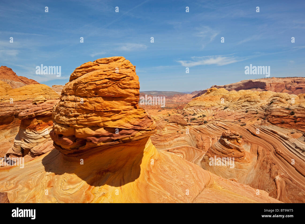 Brain Rocks, rock formations in Coyote Buttes North, Paria Canyon ...