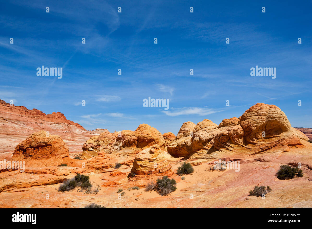 Brain Rocks, rock formations in Coyote Buttes North, Paria Canyon ...