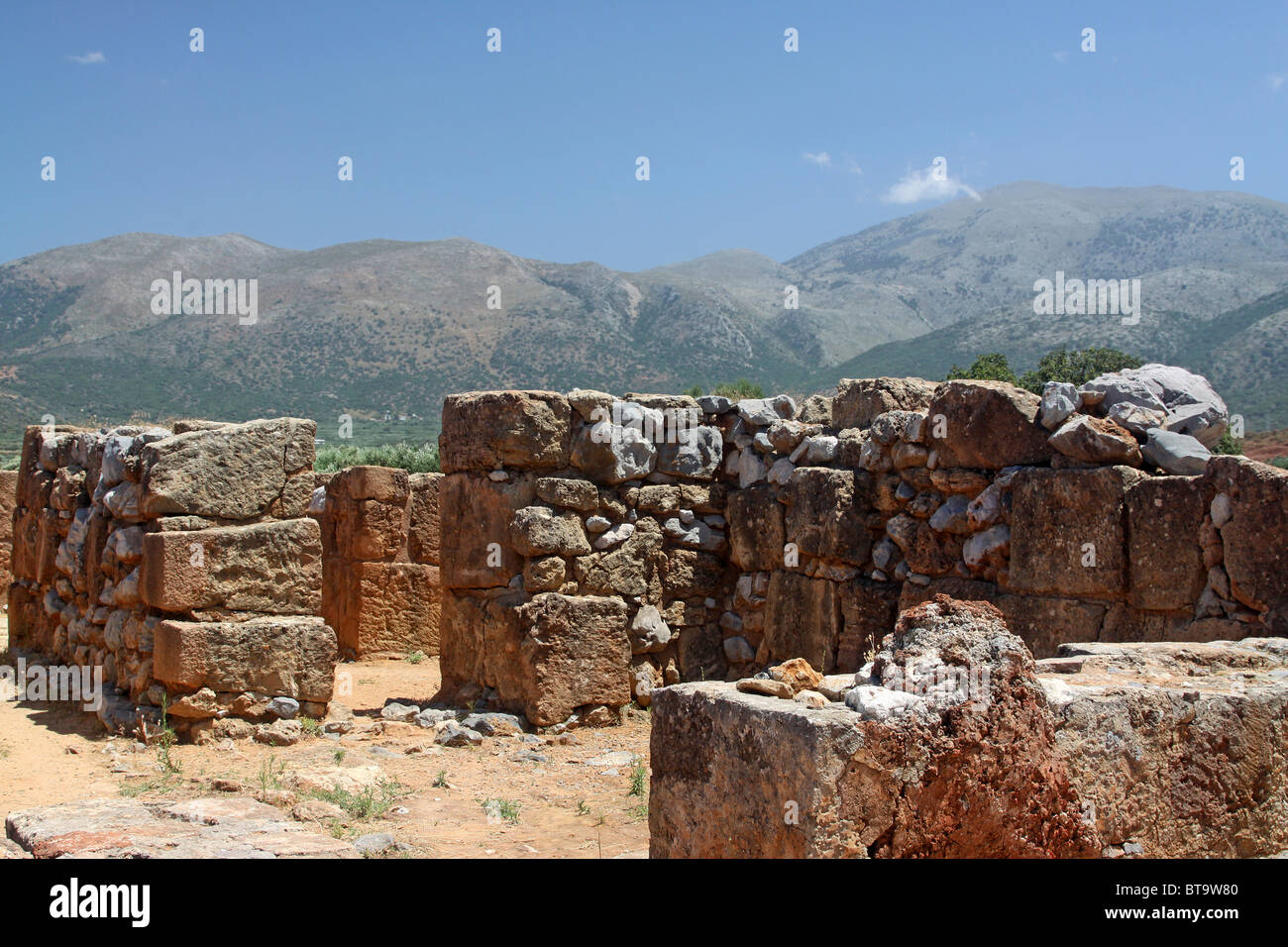 Malia Palace, archaeological excavation site, Minoan Palace, Heraklion ...