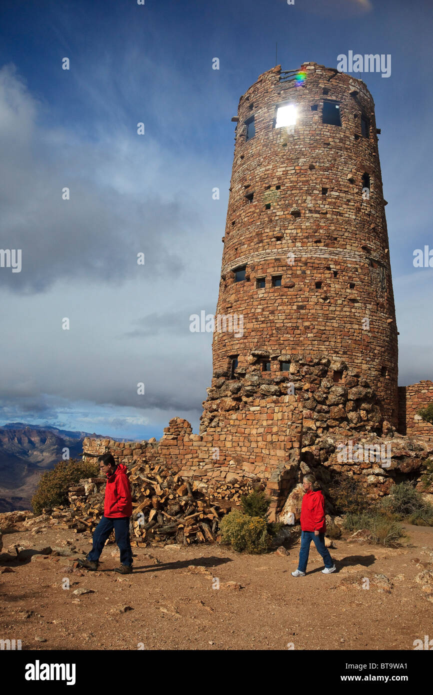 Tower at the Grand Canyon, Arizona, USA, North America Stock Photo - Alamy