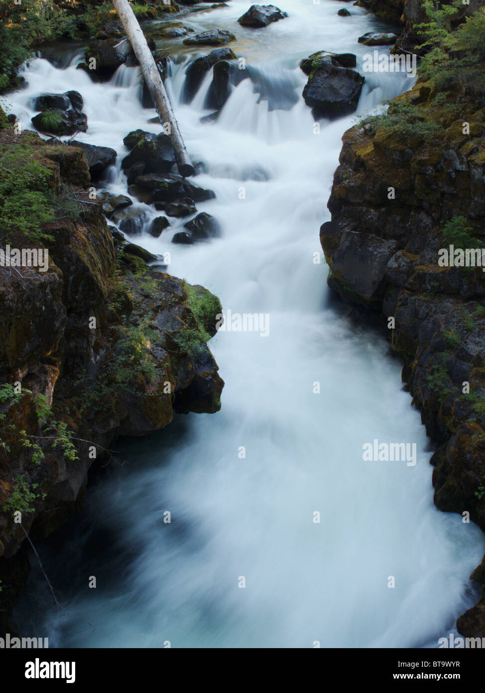 A stream running through a rocky gorge Stock Photo - Alamy