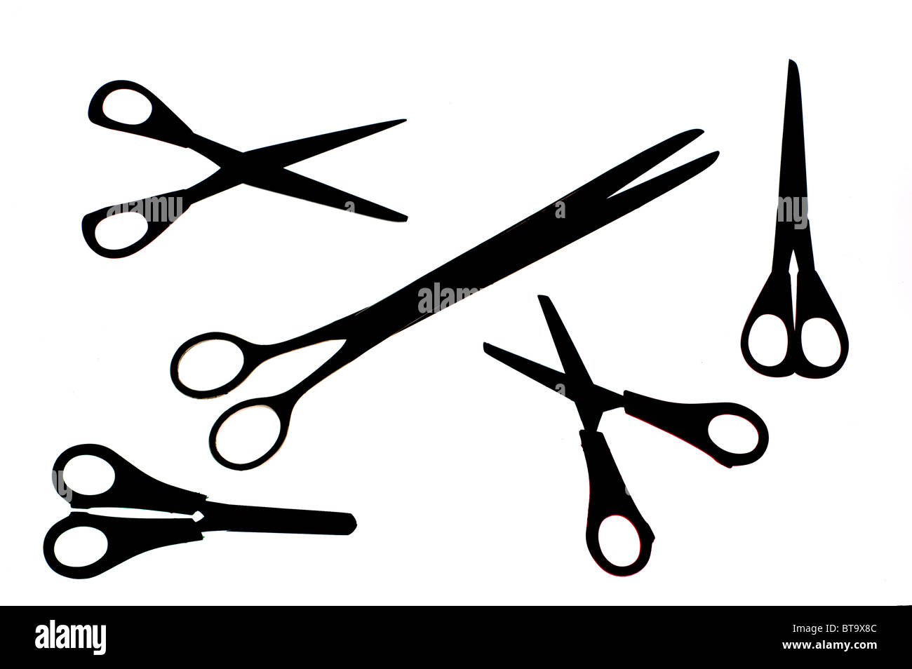 Scissors on with background Stock Photo - Alamy
