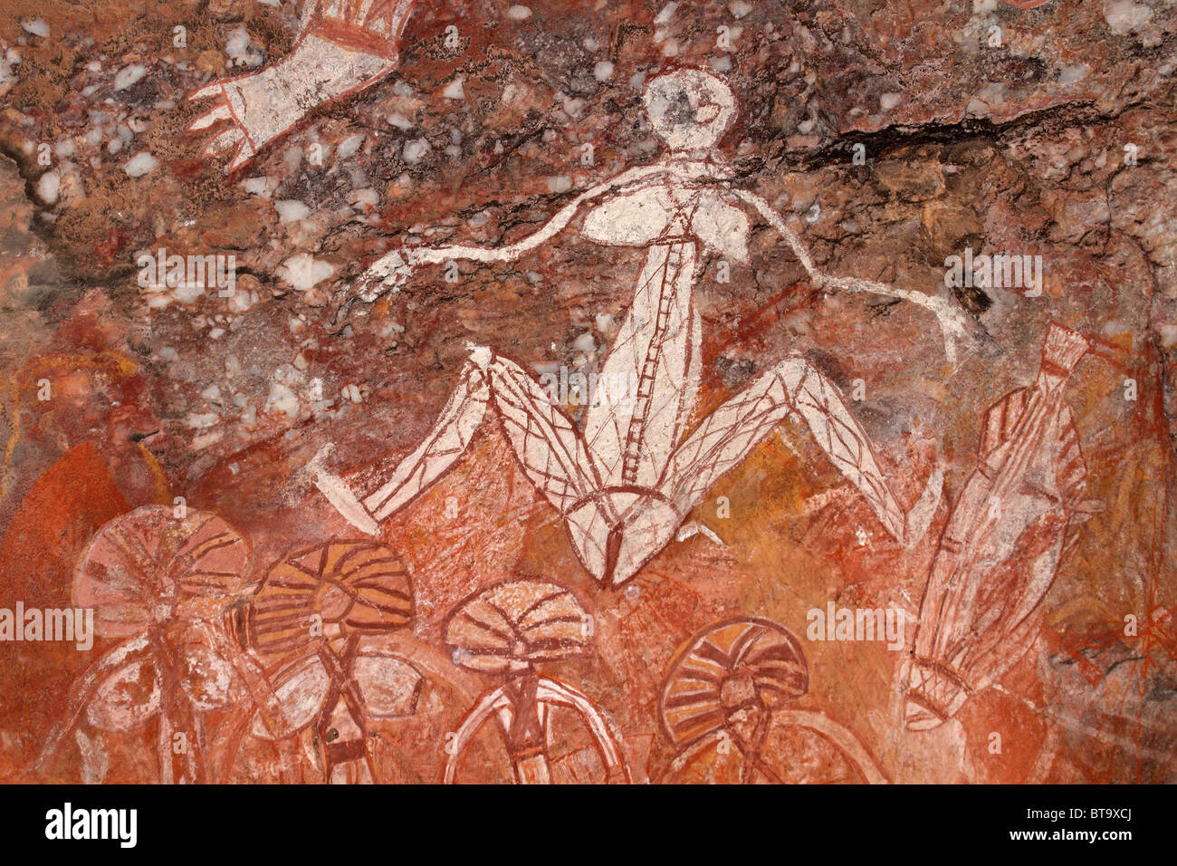 Aboriginal rock art (Namondjok) at Nourlangie, Kakadu National Park, Northern Territory ...