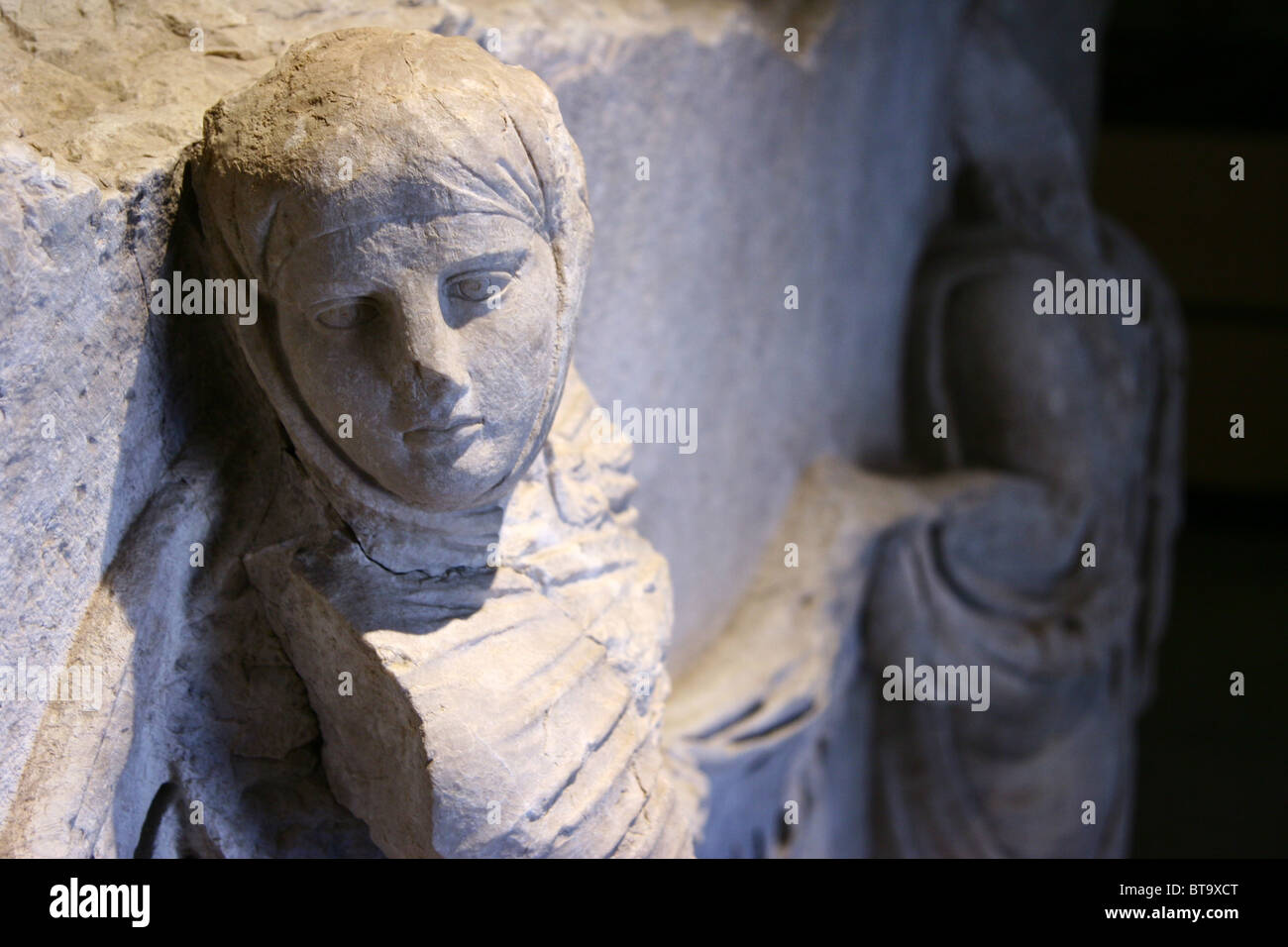 relief in stone from sagalassos in burdur museum Stock Photo - Alamy