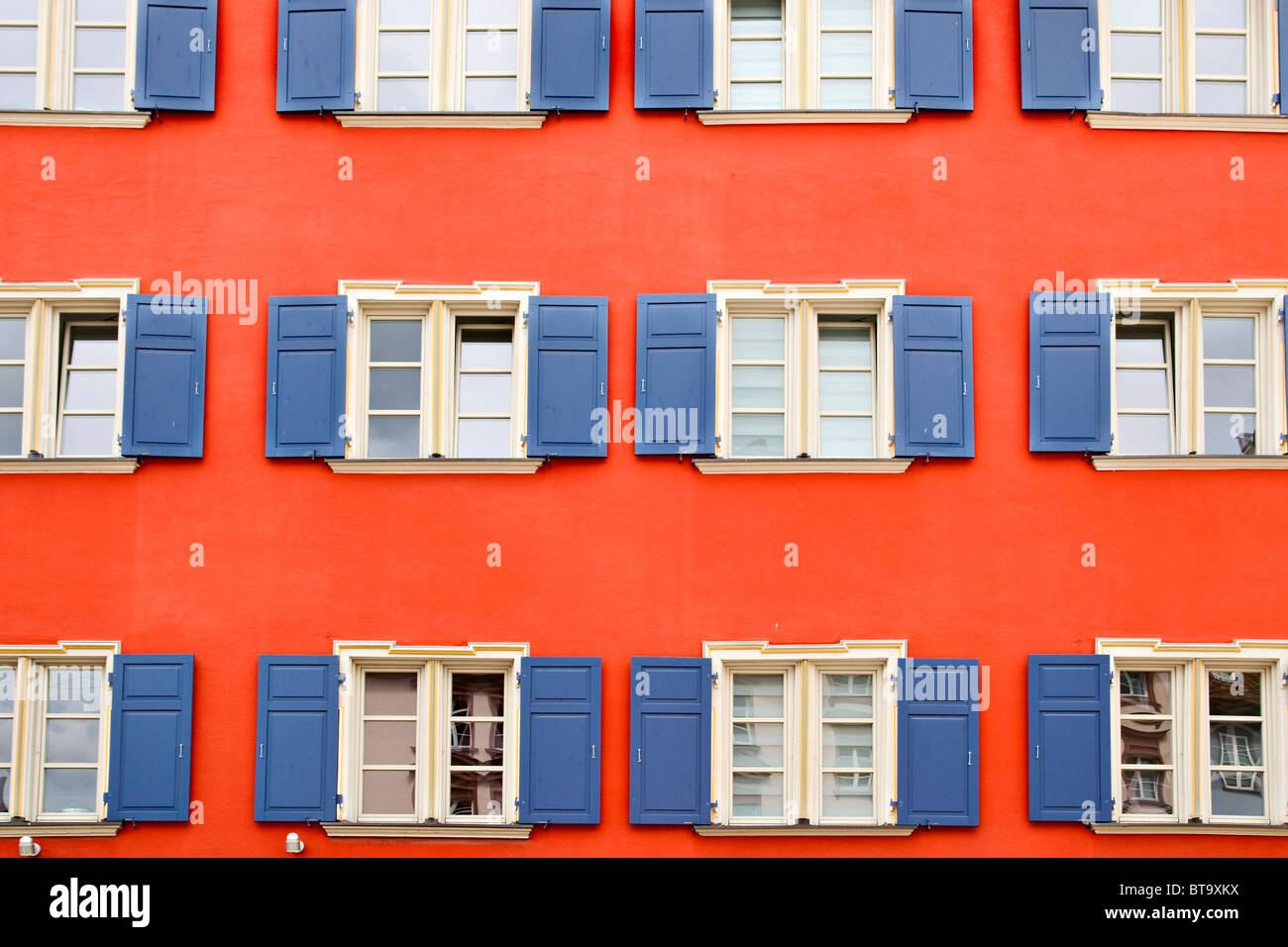 Colored windows pattern in Germany Stock Photo - Alamy