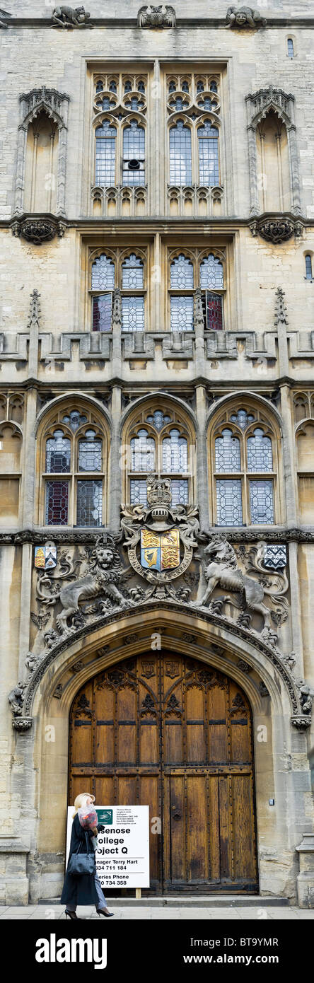 Brasenose college door, Oxford university Stock Photo - Alamy