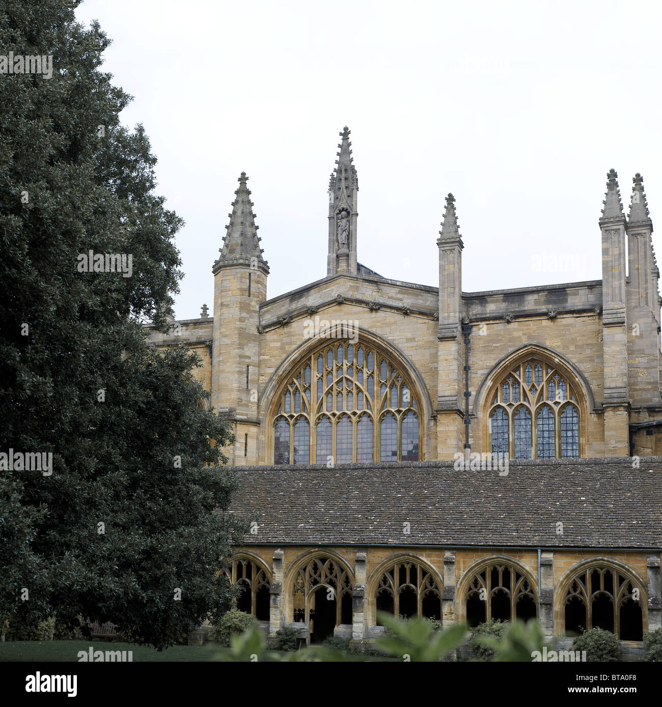 New college chapel and cloister, Oxford university Stock Photo - Alamy