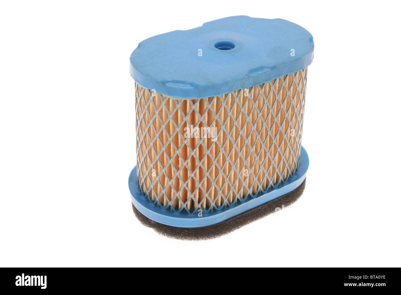 Engine air filter - white background Stock Photo - Alamy