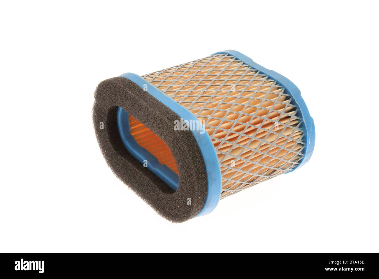 Engine air filter - white background Stock Photo - Alamy