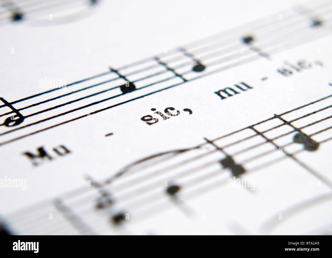 Different music notes hi-res stock photography and images - Alamy