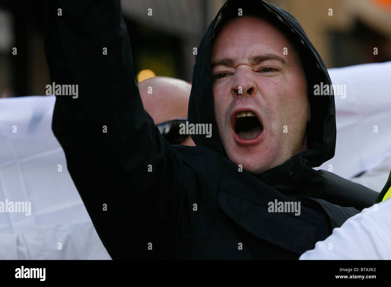 EDL "English Defence League" "Rabbi Shifren Stock Photo - Alamy