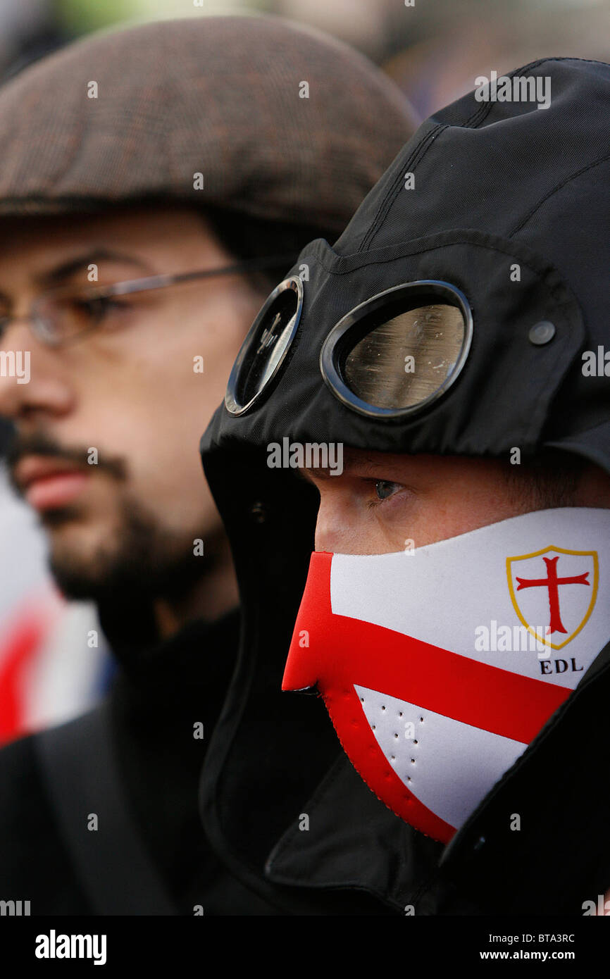 Rabbi Shifren joins EDL rally in London Stock Photo - Alamy