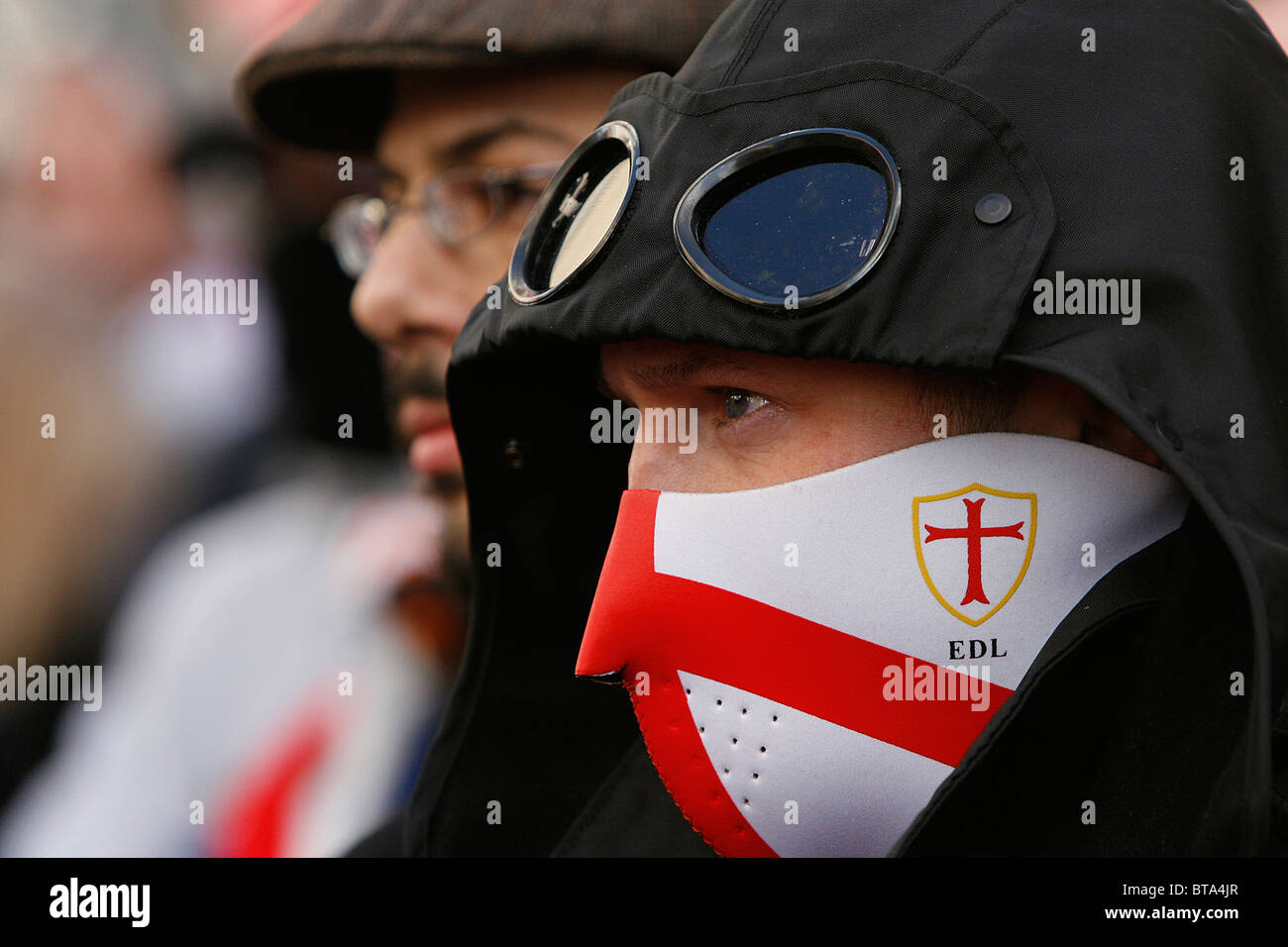 Rabbi Shifren joins EDL rally in London Stock Photo - Alamy