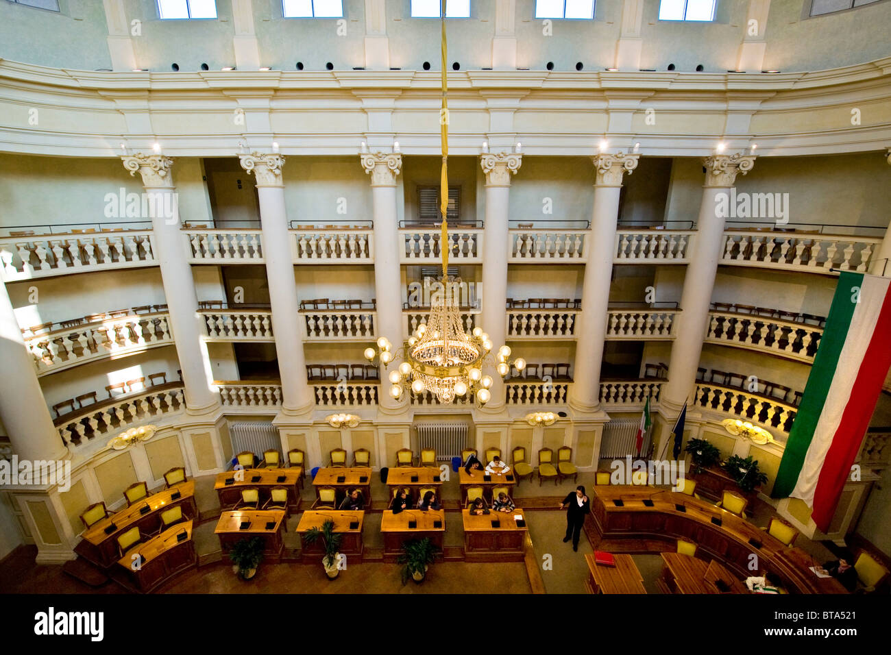 Tricolore room, Town hall, Reggio Emilia, Italy Stock Photo - Alamy