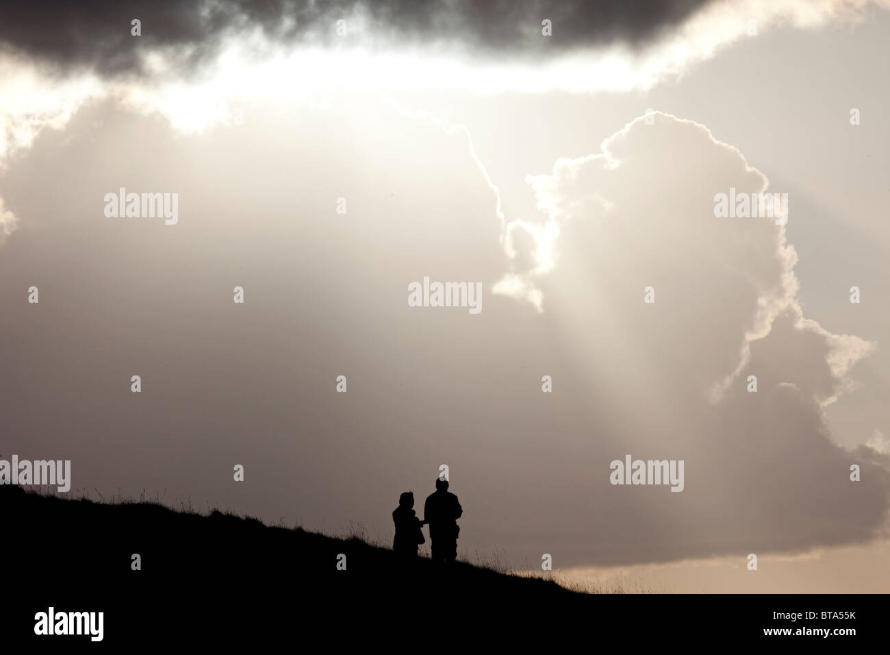 Sun through storm clouds hi-res stock photography and images - Alamy