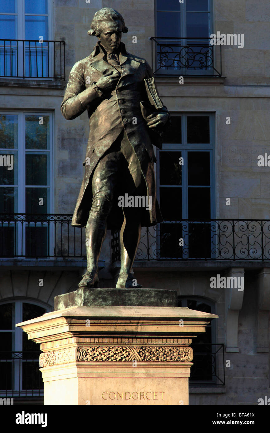 Condorcet statue hi-res stock photography and images - Alamy