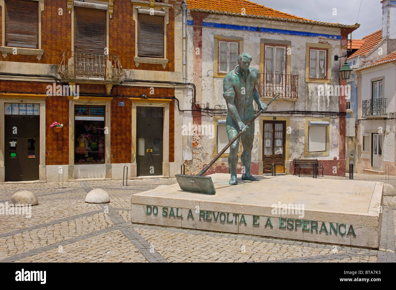 Alcochete. Salt monument, Setubal district. Lisbon coast. Portugal ...